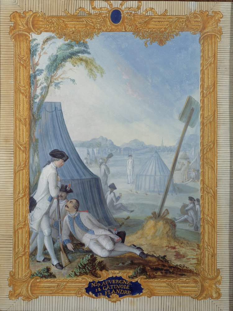 Uniforms of the French Infantry during the American War (Auvergne, Flanders and Gatinois)